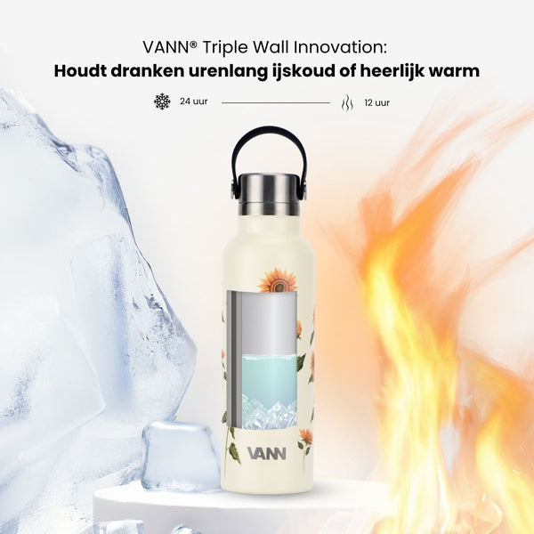 VANN Stainless Steel Water Bottle – 100% Plastic Free & Insulating ...