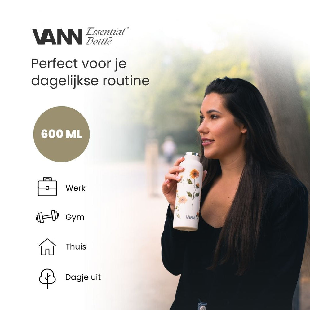 VANN Stainless Steel Water Bottle – 100% Plastic Free & Insulating ...